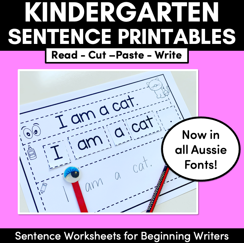 Free Printable Writing Sentences Worksheets For Kindergarten Free