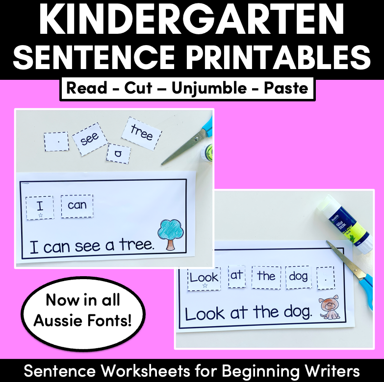 Sentence Building Worksheets Cut And Paste - Infoupdate.org
