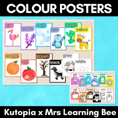 Colour Posters - The Kutopia Collection - Mrs Learning Bee