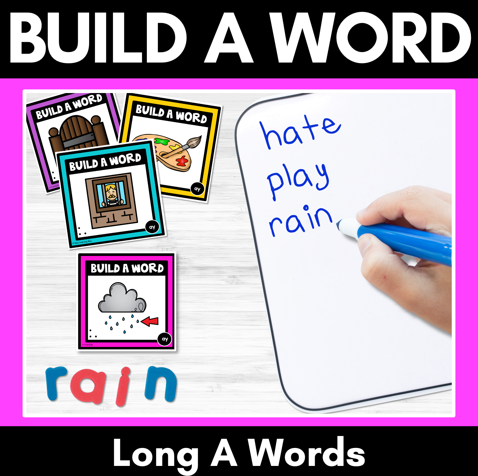 Really Good Stuff Word Building Sliders: Long Vowels Youtube Word ...
