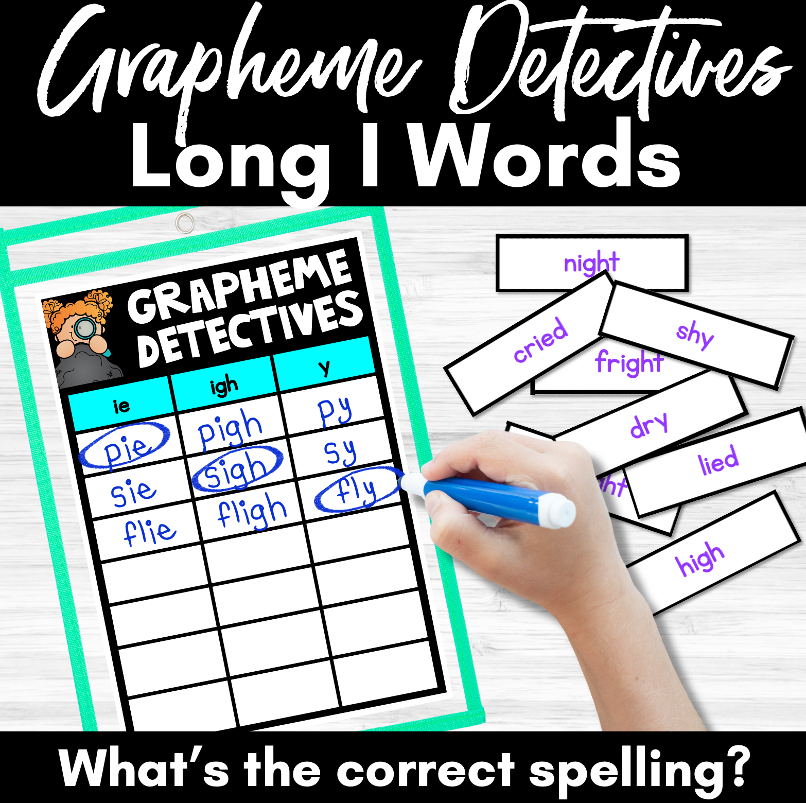 LONG VOWEL I GAME - Grapheme Detectives - Mrs Learning Bee