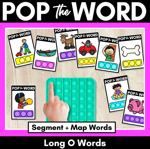 LONG VOWEL O POPPIT TASK CARDS - Phonemic Awareness + Word Mapping ...
