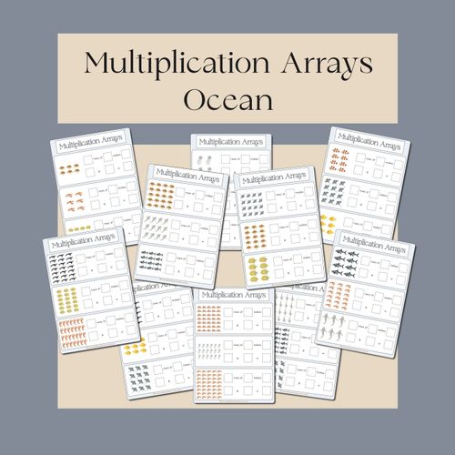 Multiplication Arrays Ocean - Mrs Learning Bee