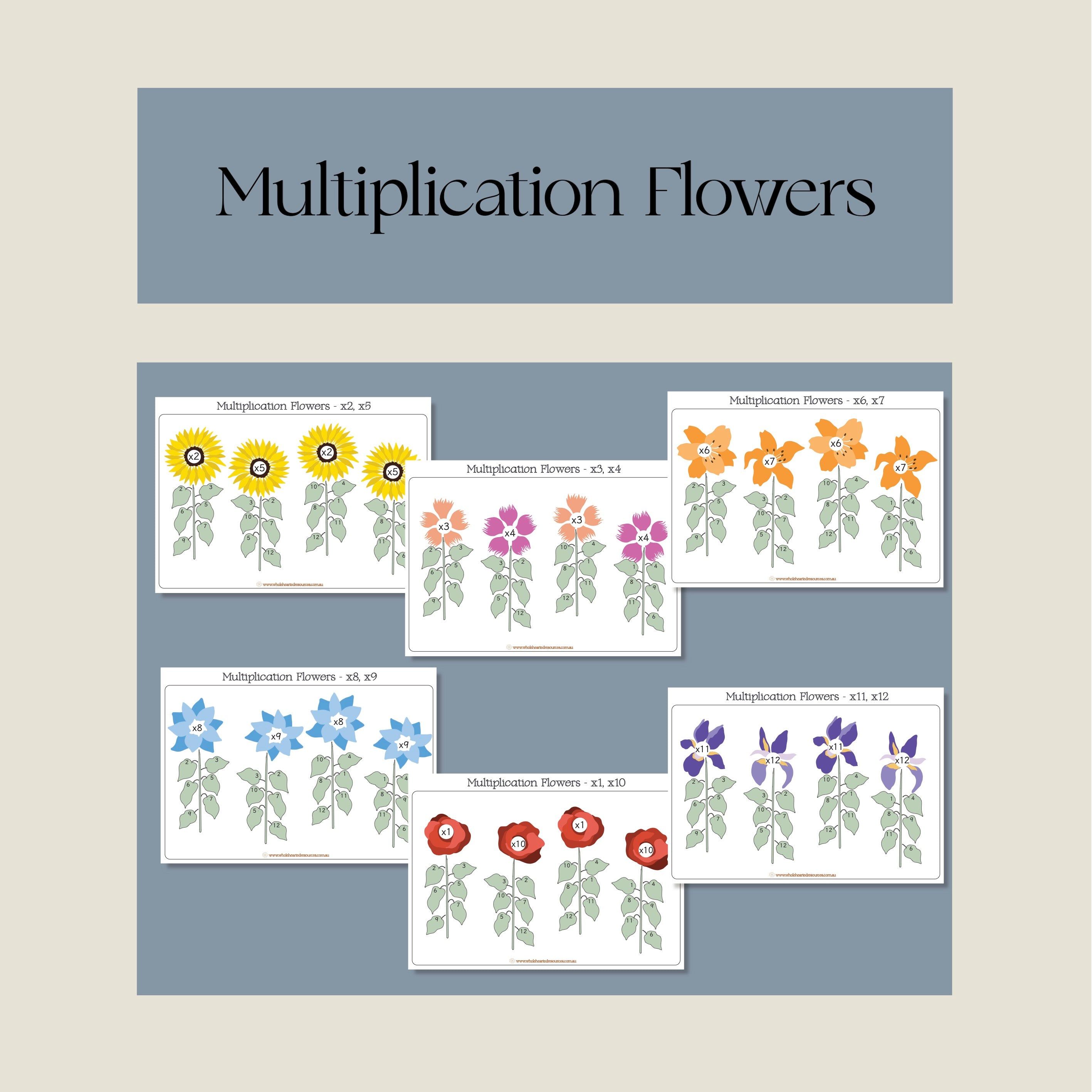Multiplication Flowers - Mrs Learning Bee