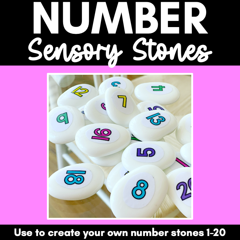 DIY Number Manipulatives - NUMBER STONES FREEBIE - Mrs Learning Bee