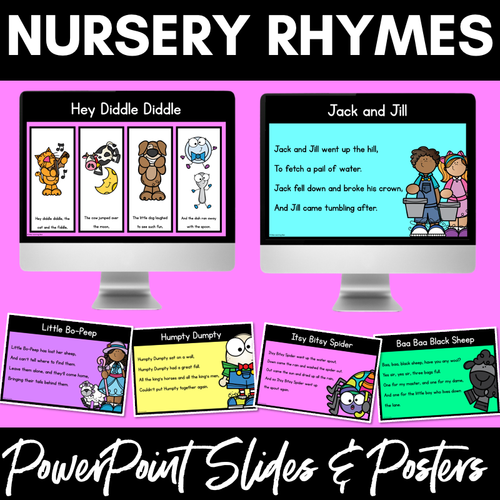Nursery Rhyme PowerPoint Slides and Posters - Mrs Learning Bee