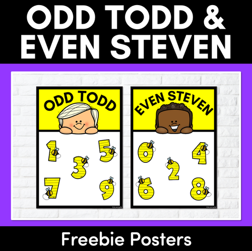 Odd Todd & Even Steven Posters - Mrs Learning Bee