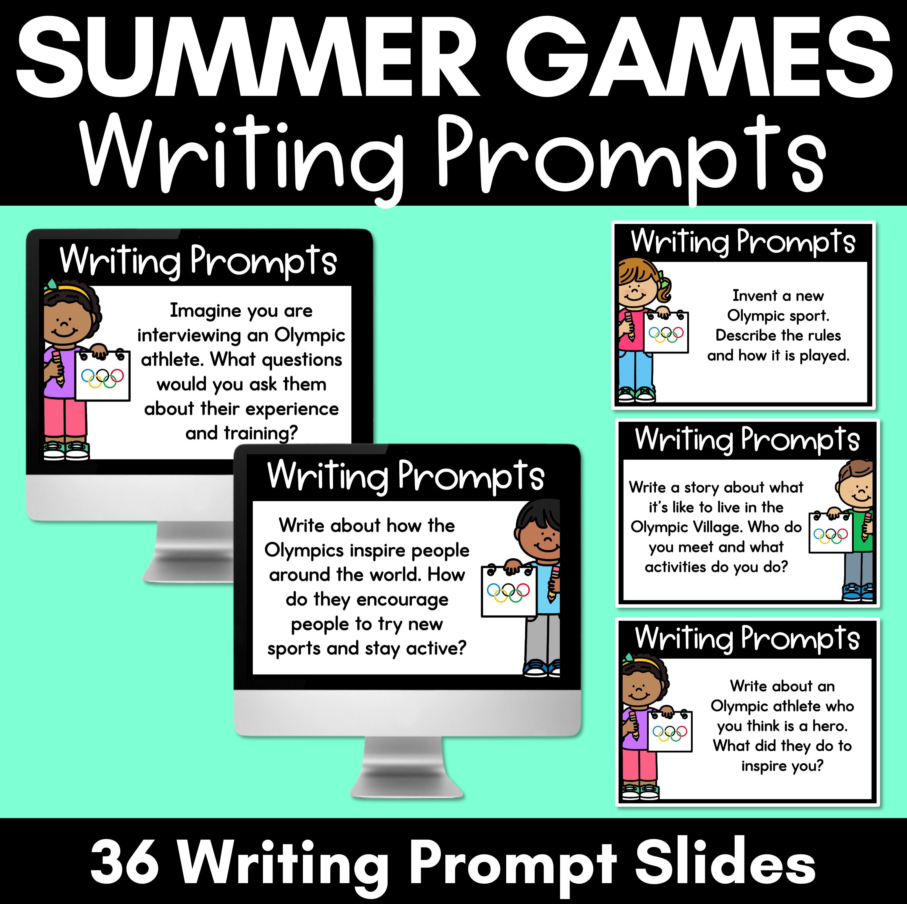 Summer Games Writing Prompts - Editable Summer Games Writing Prompt ...