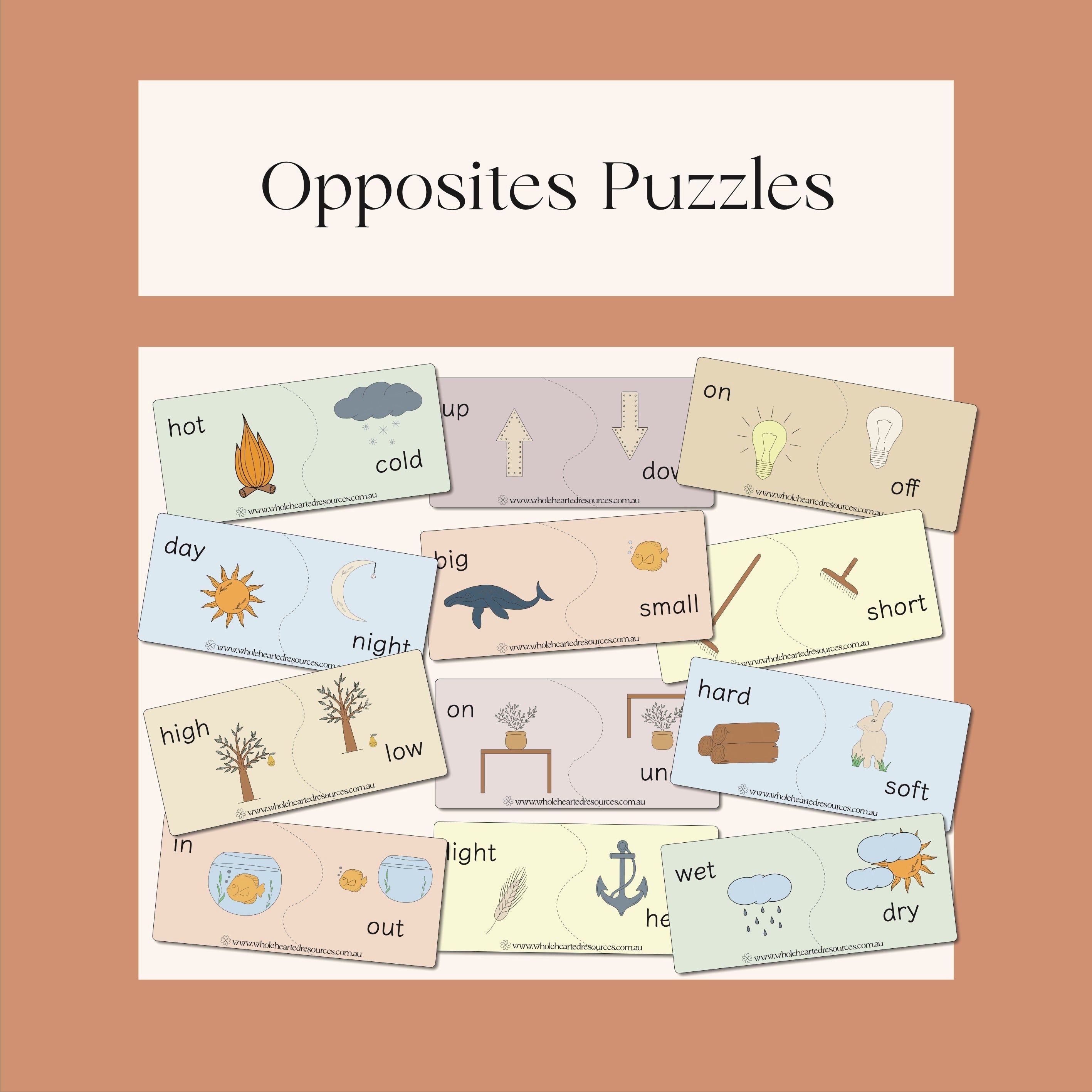 Opposites Puzzles - Mrs Learning Bee