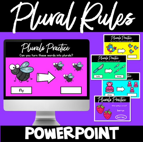 Plural Rule PowerPoint Slides - Mrs Learning Bee