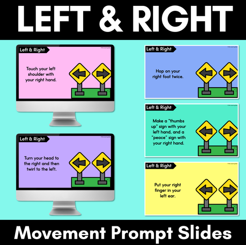 Left & Right Movement Prompt Slides - Mrs Learning Bee
