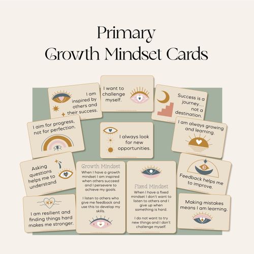 Primary Growth Mindset Posters - Mrs Learning Bee