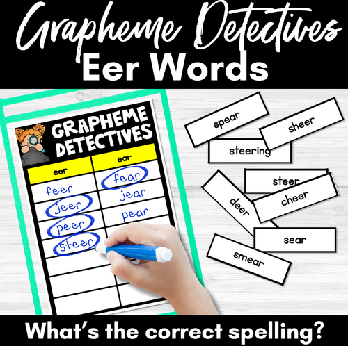 R-Controlled Vowel Eer Sound Game - Mrs Learning Bee