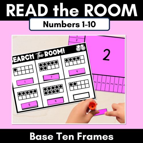 READ THE ROOM - Numbers 1-10 Ten Frames - Mrs Learning Bee
