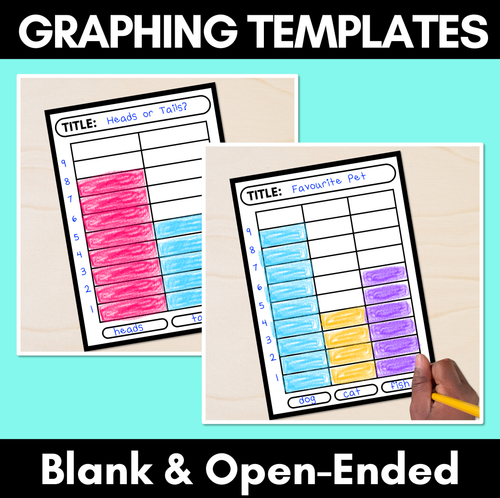 Graphing Templates - Blank and Open-Ended - Mrs Learning Bee