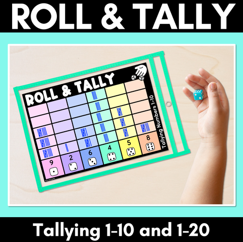 Roll & Tally Gameboards - Tallying to 10 and 20 - Mrs Learning Bee