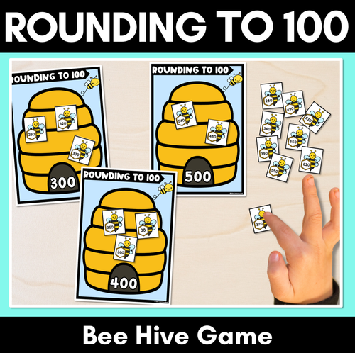 Rounding to 100 Bee Hive Game - Mrs Learning Bee