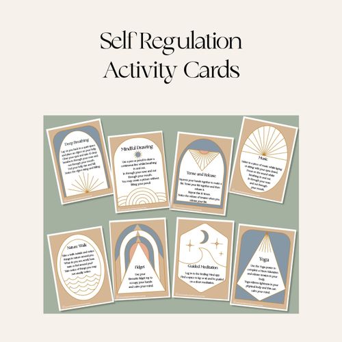 Self Regulation Activity Cards - Mrs Learning Bee