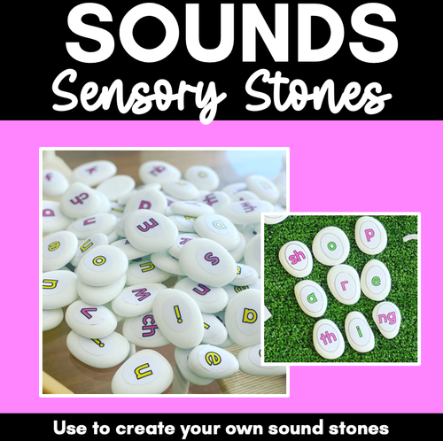 DIY Alphabet Manipulatives - SOUND STONES FREEBIE - Mrs Learning Bee