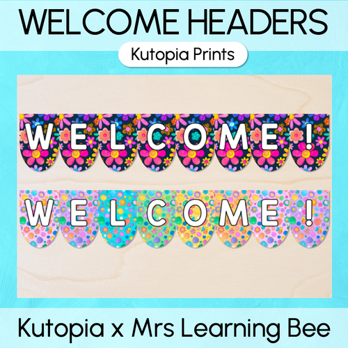 WELCOME BUNTING & ACCENTS - The Kutopia Collection - Kutopia Prints ...