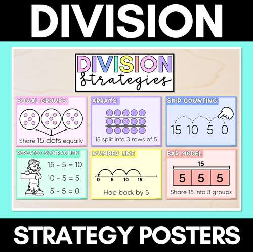 Division Strategy Posters - Maths Strategies for Division - Mrs ...
