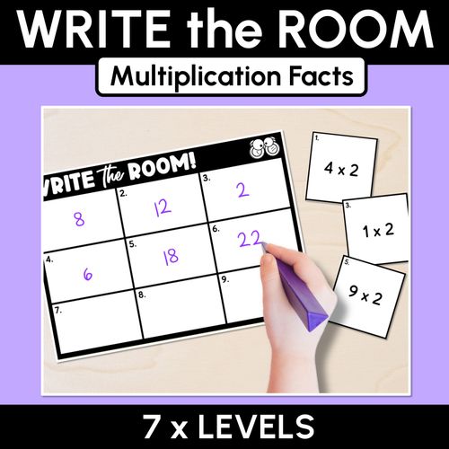 WRITE THE ROOM - Multiplication Facts - Mrs Learning Bee