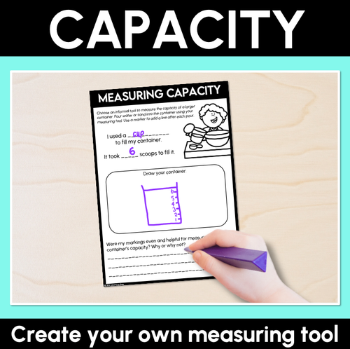 Capacity Activity - Create your own measuring tool - Mrs Learning Bee