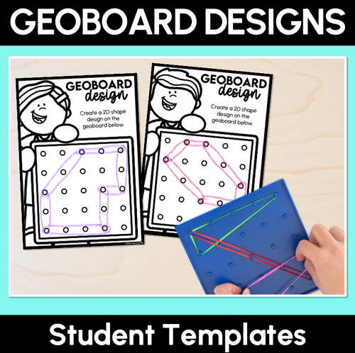 Geoboard Designs - Student Templates - Mrs Learning Bee