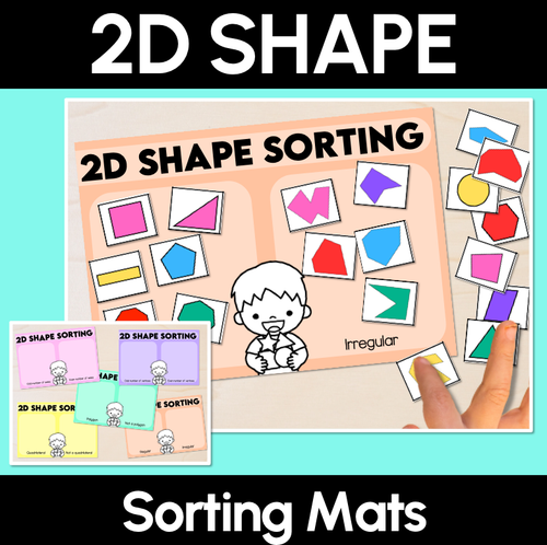 2D Shape Sorting Mats - Mrs Learning Bee