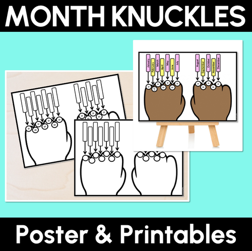 Month Knuckles – Poster & Printables - Mrs Learning Bee