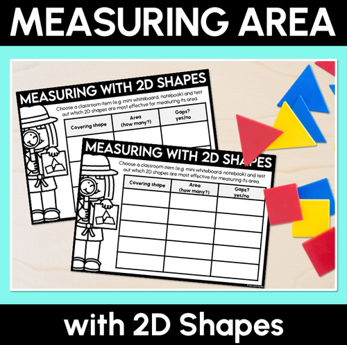 Measuring Area with 2D Shapes - Mrs Learning Bee