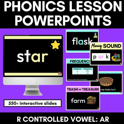 R-Controlled Vowel- AR Sound Powerpoint - Mrs Learning Bee