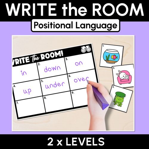 WRITE THE ROOM - Positional Language - Mrs Learning Bee