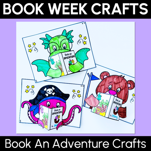 BOOK WEEK 2025 - Book An Adventure 3D Crafts - Mrs Learning Bee