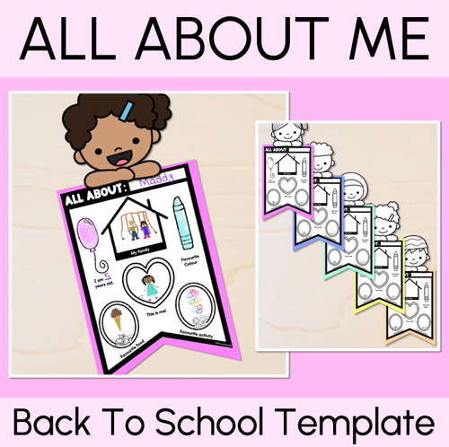 ALL ABOUT ME BUNTING - Back to School Activity & Display