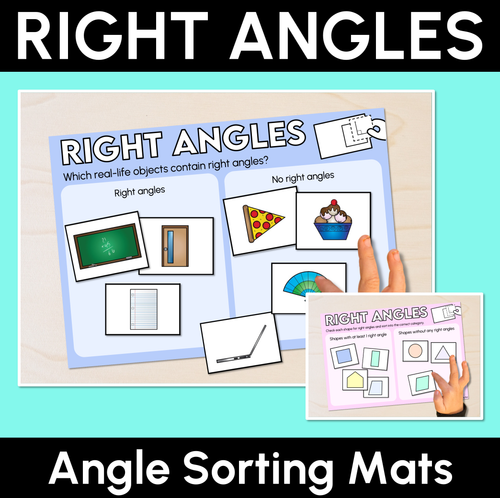 Right Angles - Angle Sorting Mats - Mrs Learning Bee
