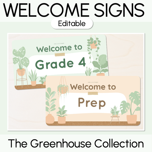 Welcome to our Class Editable Signs - The Greenhouse Collection ...
