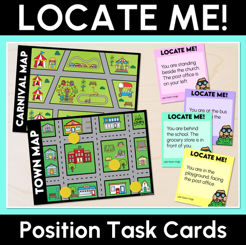 Locate Me! – Position & Location Task Cards - Mrs Learning Bee