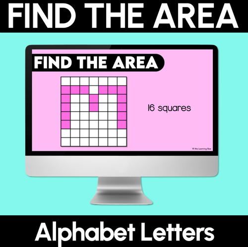 Find the Area – Alphabet Digital Slides - Mrs Learning Bee