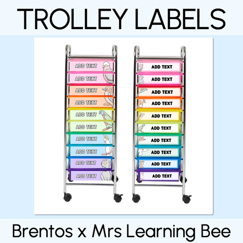 Trolley Labels - The Brentos Collection - Mrs Learning Bee