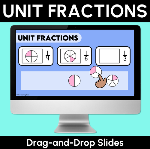 Unit Fractions - Drag-and-drop Slides - Mrs Learning Bee