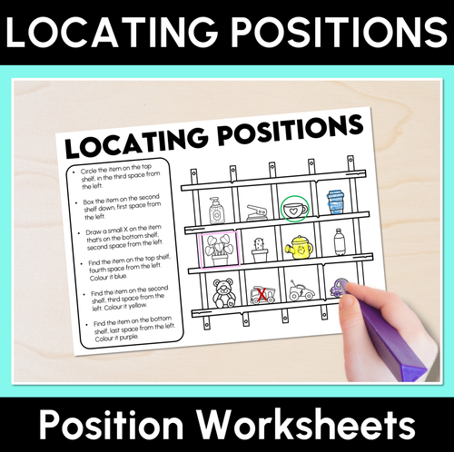Locating Positions - Position Worksheets - Mrs Learning Bee