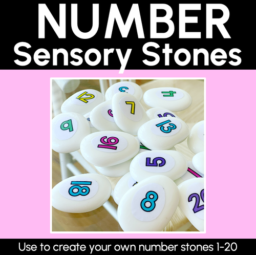 DIY Number Manipulatives - NUMBER STONES FREEBIE - Mrs Learning Bee