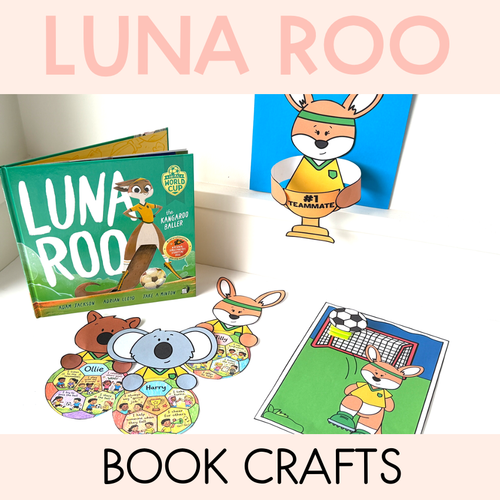Luna Roo Book Crafts - 3D Goal, 3D Trophy and Good Teammate Crafts ...