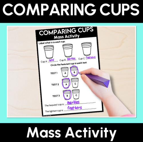 Comparing Cups: Mass Activity - Mrs Learning Bee