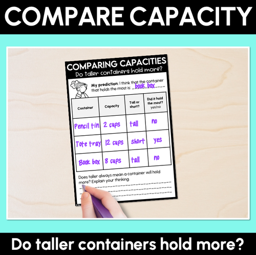 Comparing Capacities: Do Taller Containers Hold More?