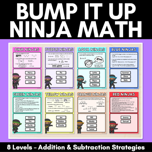 Ninja Math Bump It Up Wall - 8 Levels of Addition & Subtraction ...