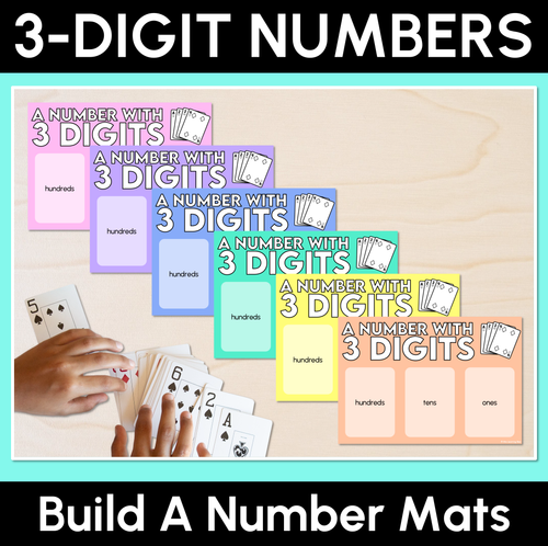 Build A Number - 3-Digit Number Mats - Mrs Learning Bee