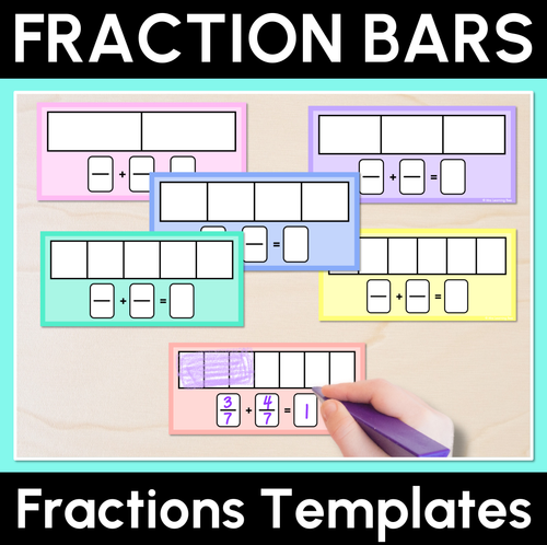 Fraction Bars – Open-Ended Fraction Templates - Mrs Learning Bee