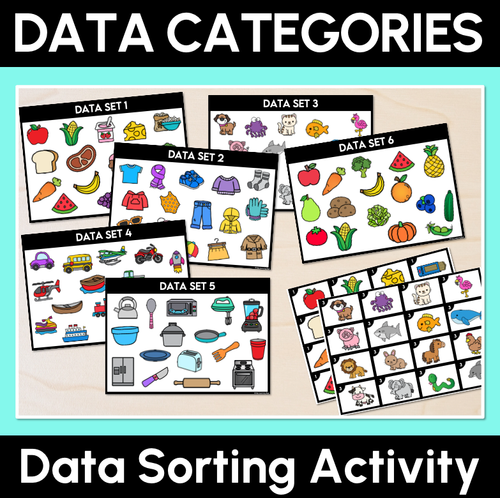 Data Categories Task Cards – Data Sorting Activity - Mrs Learning Bee